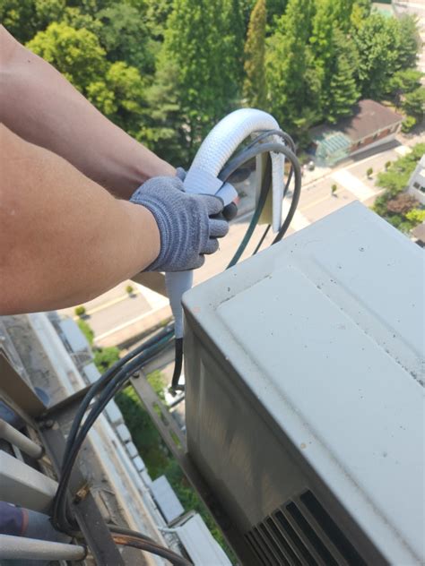 아파트 에어컨 실외기 동 배관 파이프 호스 보호재 비닐 테이핑 보수 작업 비용 네이버 블로그