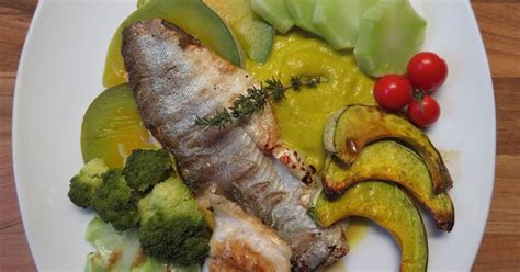 Saiblingsfilet Mit Blue Ballet Kürbis Und Brokkoli Rezept Ichkocheat