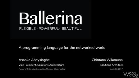 Ballerina A Programming Language For The Networked World Ppt