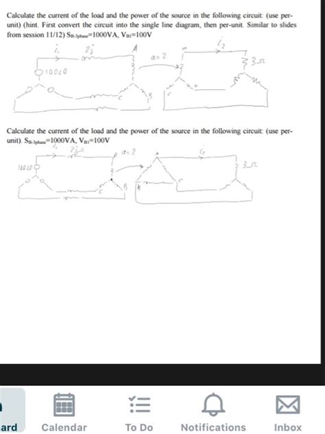 Solved Calculate The Current Of The Load And The Power Of Chegg Com