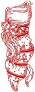 CSS024 Redwork Christmas Stockings Freebie C Some Stitches CSS024 Redwork Christmas Stockings Freebie C Some Stitches