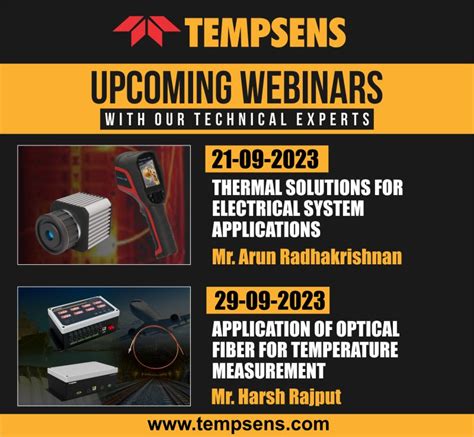 Tempsens Instruments I Pvt Ltd On Linkedin Tempsens Thermalandcablesolutions Webinar