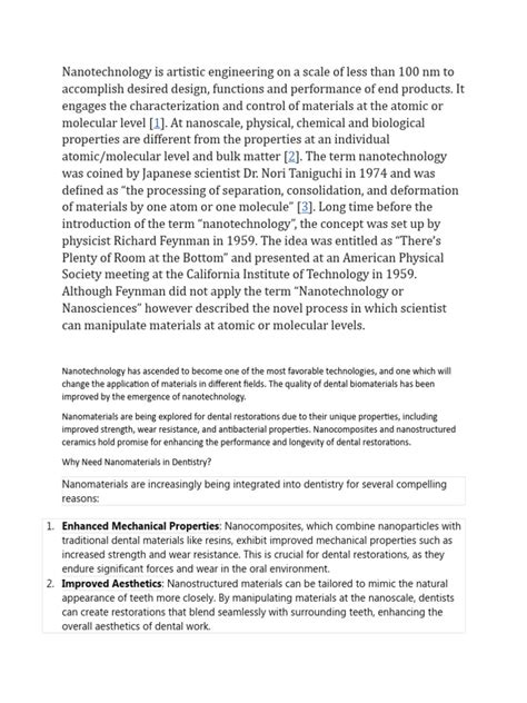 Script Bios Pdf Nanotechnology Dentistry