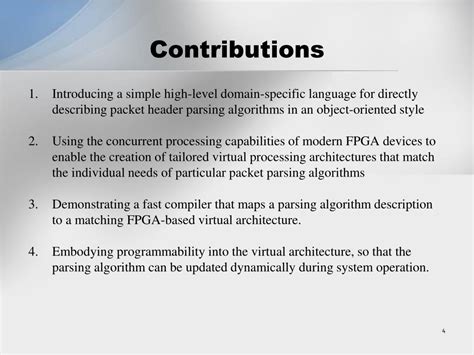 Ppt 400 Gb S Programmable Packet Parsing On A Single Fpga Powerpoint