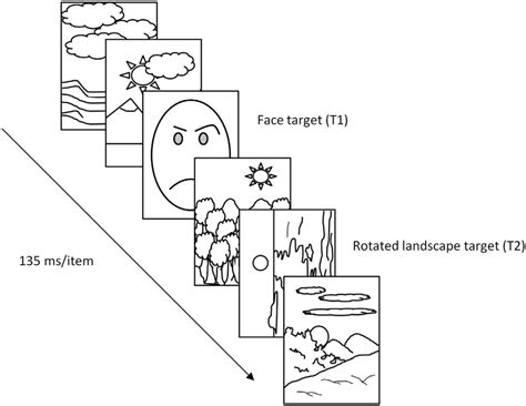 Schematic Illustration Of A Rapid Serial Visual Presentation Rsvp