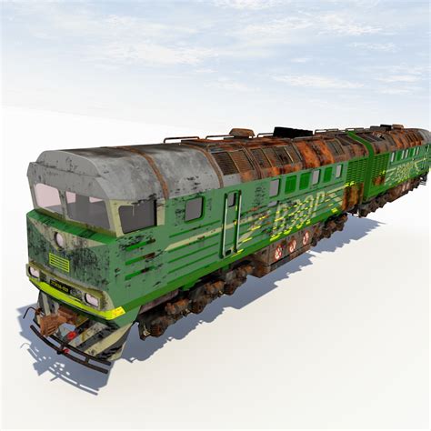 3d Model Of Soviet Diesel Locomotive 2te116