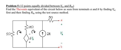 Solved Problem Points Equally Divided Between Voc And Chegg Com