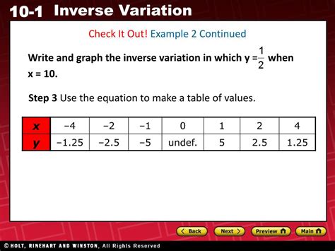 PPT Additional Example 1A Identifying An Inverse Variation PowerPoint Presentation ID 4135434