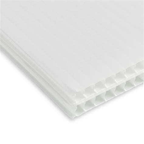 Correx White Matt L Flute 5mm 1220 X 2440mm 5pk