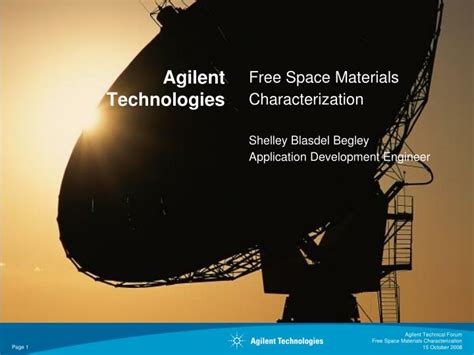 PPT Agilent Technologies PowerPoint Presentation Free Download ID 5855653