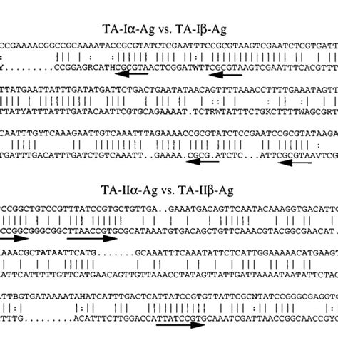 A Pairwise Comparison Between The Consensus Sequences Of The Two Download Scientific Diagram