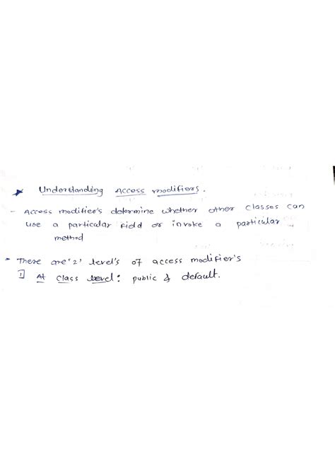 Access Modifier Str Of Package CJ Btech In CSE Studocu