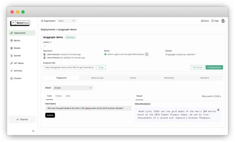 Deploying A Langgraph Agent Application With An Open Source Model