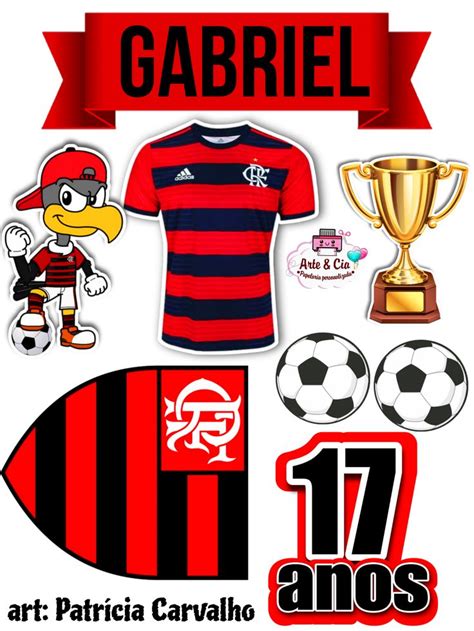 Topo De Bolo Flamengo Para Imprimir Topo De Bolo Tema Flamengo