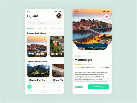 Travel App UI Design Concept On Behance