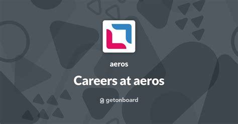 Careers at aeros | Get on Board