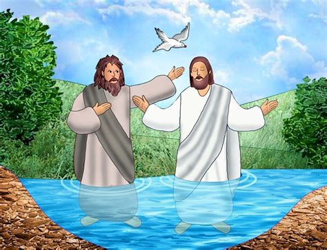 John Baptizes Jesus In The Jordan River Catholic Courier