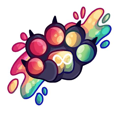 Autism And Intersex Pride Paw By Nashimurko On Deviantart