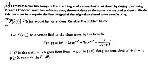 Solved Sometimes We Can Compute The Line Integral Of A Curve Chegg Com