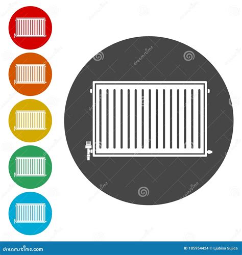 Central Heating Radiator Icon Heating Radiator Icon Stock Vector Illustration Of Convenience