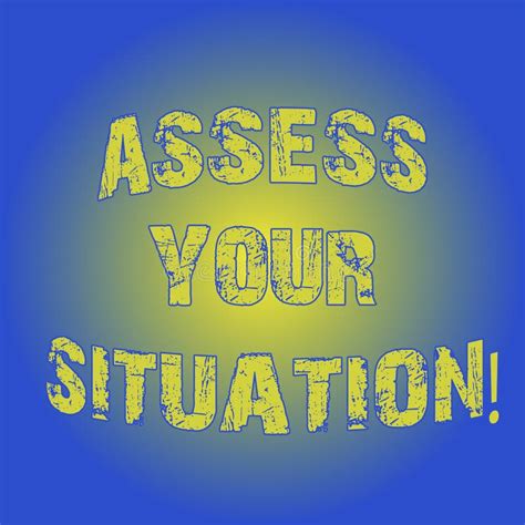 Word Writing Text Assess Your Situation Business Concept For Judging A