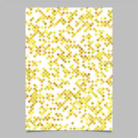 Yellow Abstract Square Pattern Flyer Template Vector Mosaic Cover Background 37209740 Vector