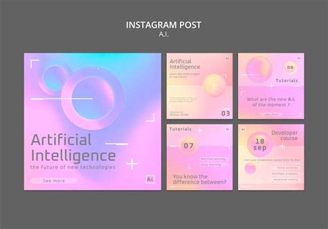Free Psd Gradient Artificial Intelligence Template