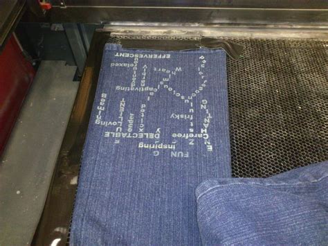 Happy Pants Laser Etched Denim Jeans Laser Etching Etching Happy