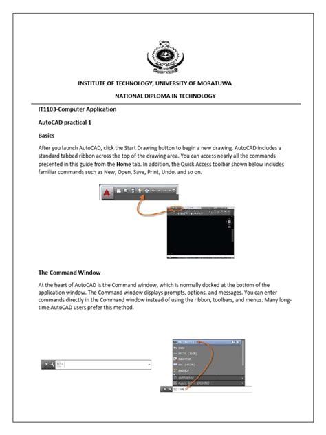 Autocad Practical Sheet 01 Pdf