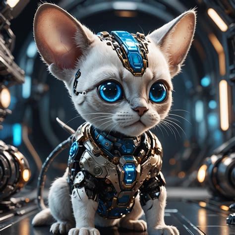 Cyborg Cat Ai Generated Artwork Nightcafe Creator