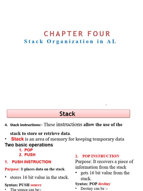 Chapter 4 Stack Organization Pdf Pointer Computer Programming Software Engineering