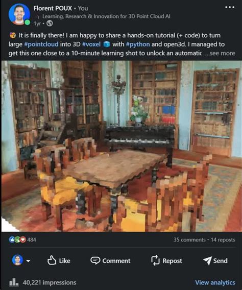 Dr Florent Poux On Linkedin 3d Researcher Developer Engineer 3dtech