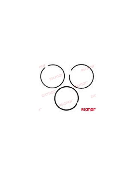 Rec721000 22500 Jeux Segments Adaptable Moteurs Diesel Yanmar Marine