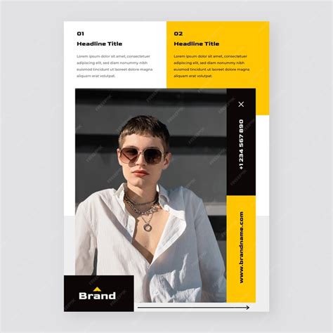 평면 디자인 미니멀리스트 포스터 템플릿 디자인 무료 벡터