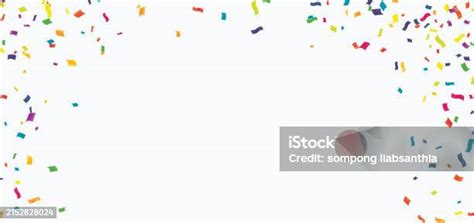 색종이 배경입니다 흰색 바탕에 화려한 색종이입니다 축제 벡터 그림입니다 개체 그룹에 대한 스톡 벡터 아트 및 기타 이미지 개체 그룹 계절 공휴일 Istock