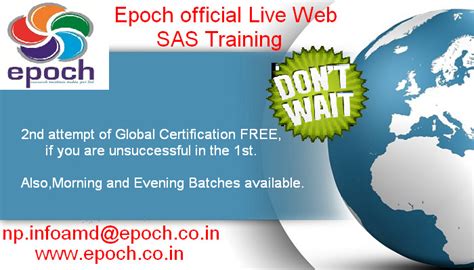 epoch research institute sas online training