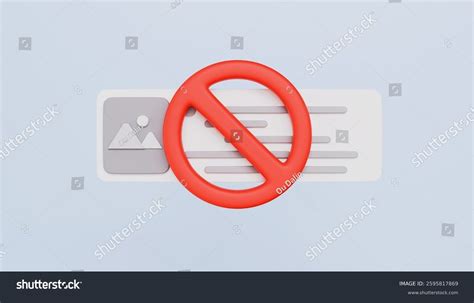 Content Not Allowed Icon Not Permitted Stock Illustration 2595817869 Shutterstock