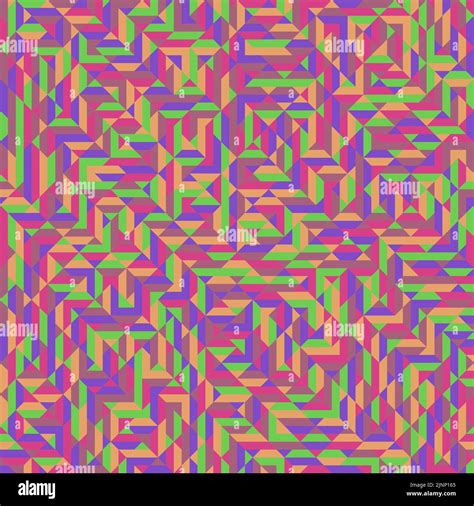 Colorised Rhombuses Tiles Tessellation Pattern Illustration Stock Vector Image Art Alamy
