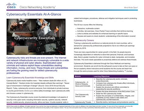 Pdf Cybersecurity Essentials 1 0 At A Glance Ecsmultitech Ac Ug