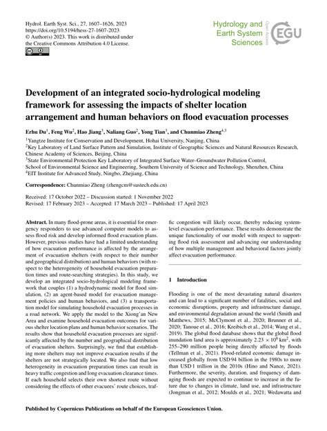 Pdf Development Of An Integrated Socio Hydrological Modeling Framework For Assessing The