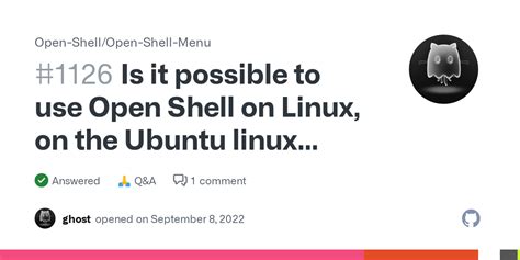 Is It Possible To Use Open Shell On Linux On The Ubuntu Linux