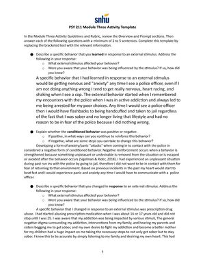 PSY Module Four Activity Template ENG SNHU Studocu