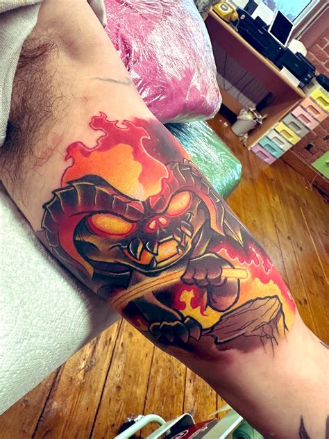 Balrog Tattoo Cutie Balrog Tattoo By Kristine Tran Ktrantattoos At