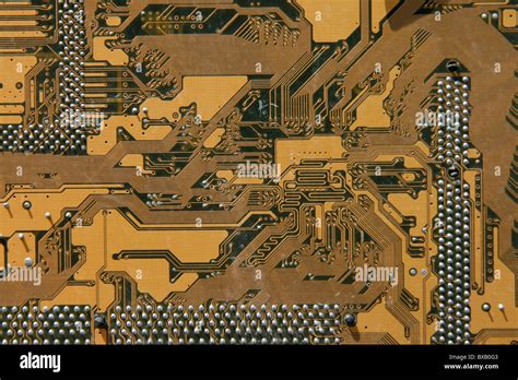 Computer Circuit And Workings Stock Photo Alamy