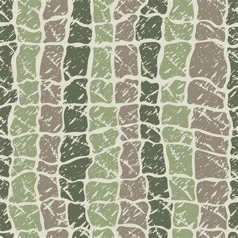 Modern Abstract Geometric Pattern Creative Collage With Shapes In Trendy Cool Olive Tones