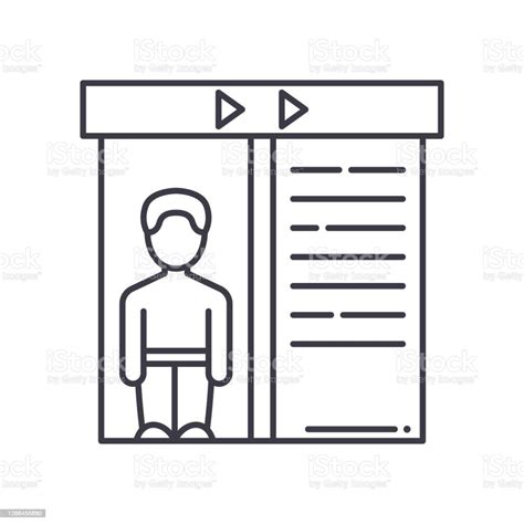 리프트 아이콘 선형 격리 된 그림 얇은 선 벡터 웹 디자인 기호 흰색 배경에 편집 가능한 스트로크와 개요 개념 기호 가까운에 대한 스톡 벡터 아트 및 기타 이미지 Istock
