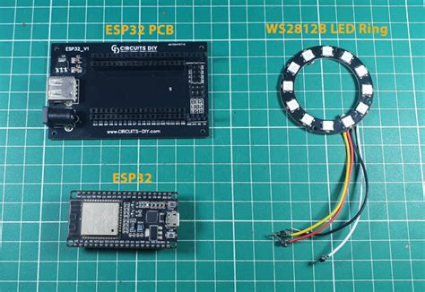 Interfacing Ws2812b Led Ring With Esp32