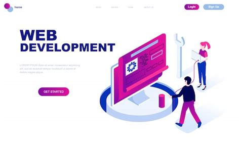 Premium Vector Modern Flat Design Isometric Concept Of Programming Skills
