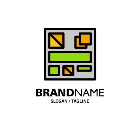 Design Mockup Web Business Logo Template Flat Color 19102938 Vector Art At Vecteezy