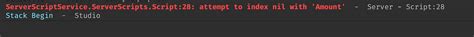 Attempt To Index Nil With Amount Donation Problem Scripting Support Developer Forum Roblox